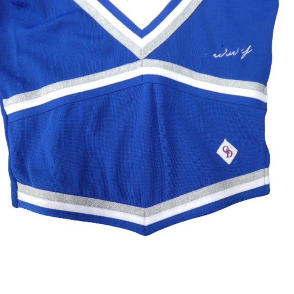 Vintage | Tops | Vintage 8s Cheerleader Dolphins Uniform White Blue ...